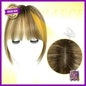 Accessories | Real Human Hair Topper Clipin Bangs Swiss Base 12 Density ...